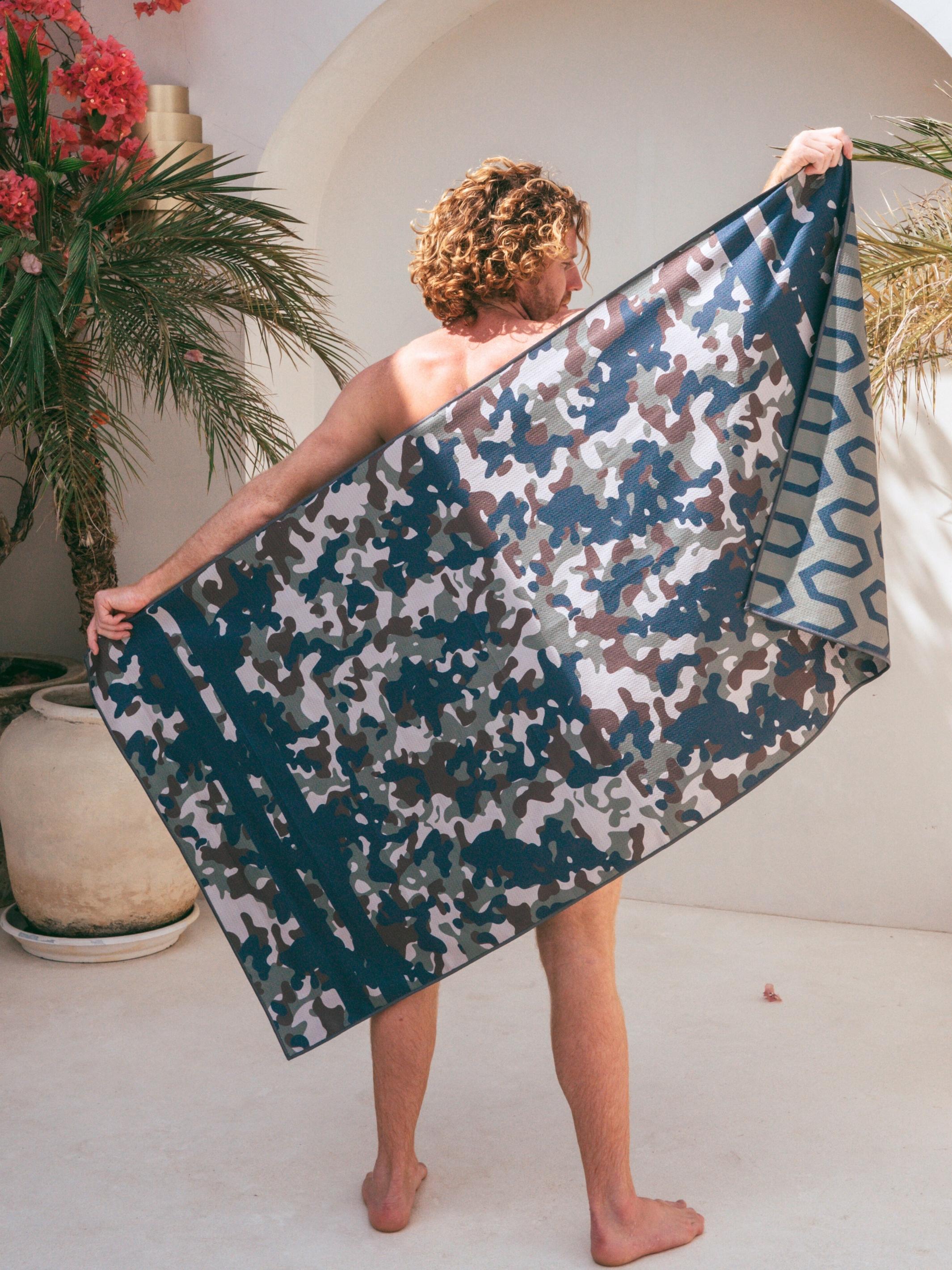 Sand Free Beach Towel - Quick Dry - Eco - Super Absorbent - Wild Camo ...